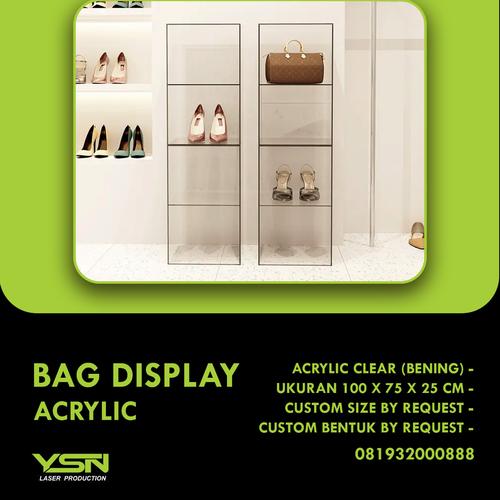 Jual Rak Tas I Display Tas Acrylic I Acrylic Bening - Kota Surabaya ...