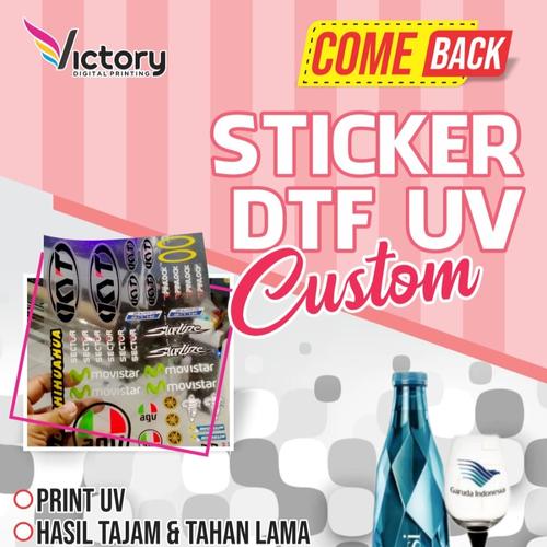Jual Stiker UV DTF (media kaca, besi, kayu) - Kab. Tuban - Victory ...