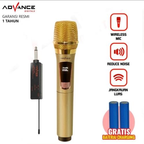 Jual Advance MIC103 Microphone Wireless Professional Mic Rechargeable ...