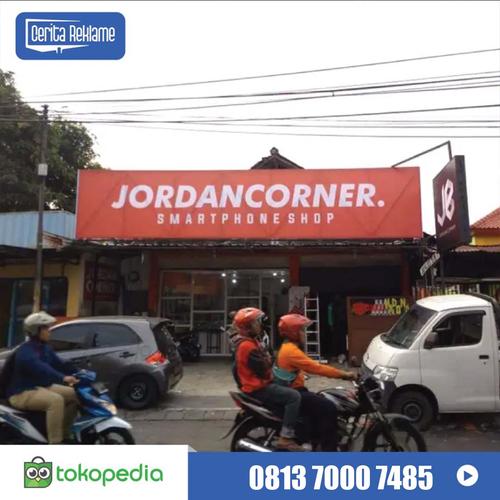 Jual Plang Nama Toko I Papan Reklame Toko uk 100cm x 300cm - Jakarta ...