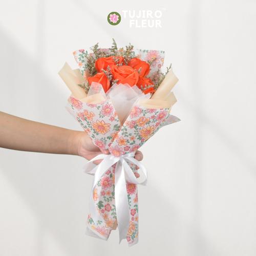 Jual Tujiro Fleur Zoey Rose Hand Bouquet | Kado Karangan Buket Bunga ...