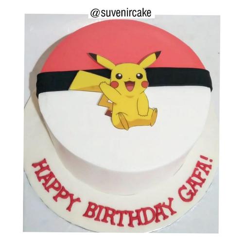 Jual Cake pokemon/kue ulang tahun pokemon/kue ultah pokemon/Pokemon ...