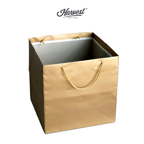 Jual Paper Bag Cake / Kue Harvest Square Polos - Gold, M 22cm - Jakarta ...
