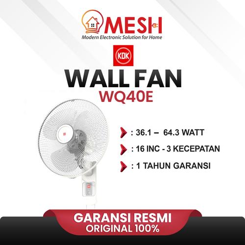Jual KDK WQ40E Wall Fan 16 inch 3 Speed 2 Tali/Garansi Resmi/Kipas ...