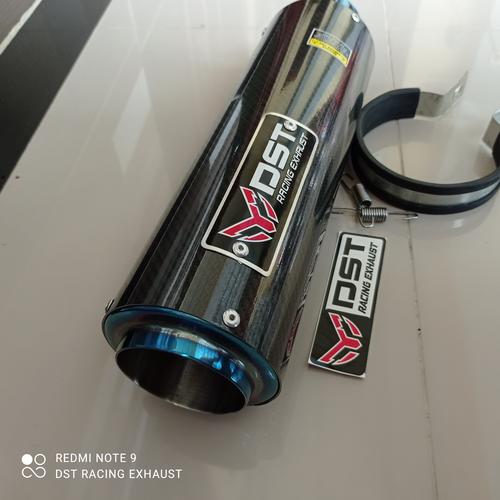 Jual Knalpot racing original DST racing Gp carbon ujung biru long ...