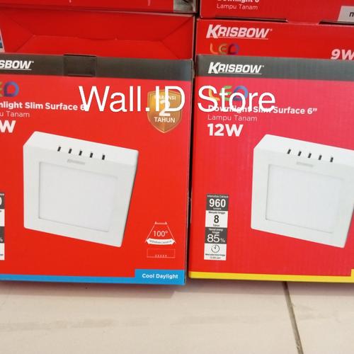 Jual Lampu Downlight Kotak/Persegi Led 12w - Krisbow Original 100% ...