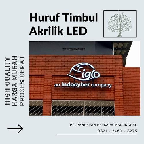 Jual Huruf Timbul Akrilik Acrylic LED Letter Box 3D Custom - Jakarta ...