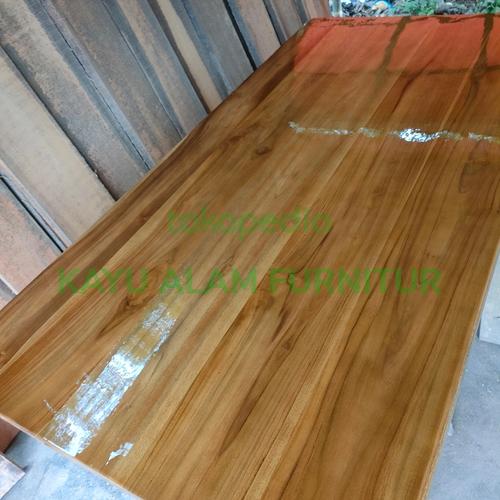 Jual Top table kayu jati asli ukuran 160x70x3cm - Jakarta Selatan ...