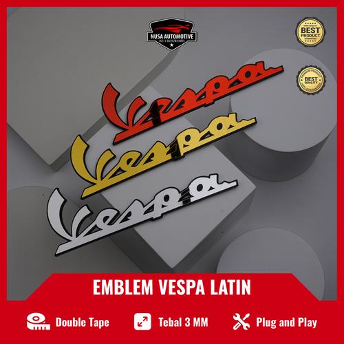 Jual EMBLEM VESPA SPRINT MATIC LATIN AKRILIK LOGO STICKER TIMBUL VESPA ...