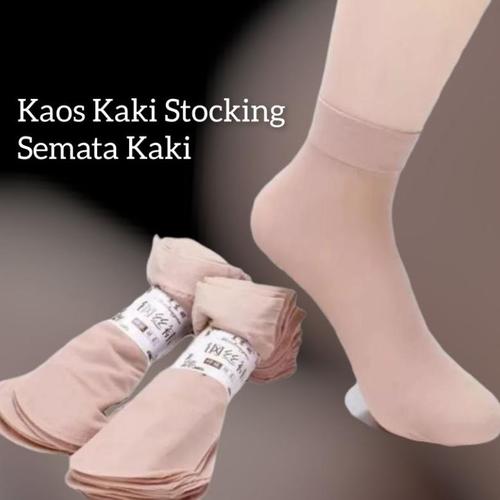 Jual Itbel Kaos Kaki Stocking Pendek Wanita Bahan Tipis Warna Kulit Dan ...