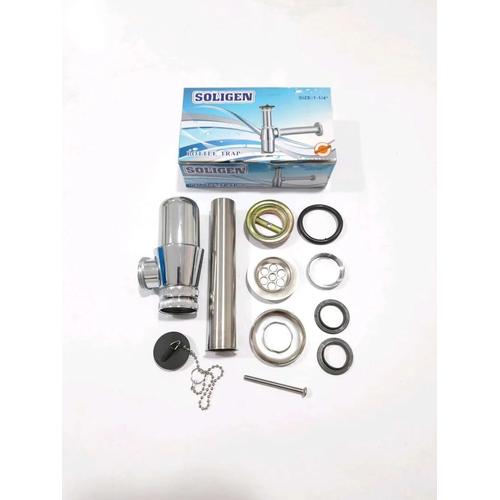 Jual SIFON BESI LURUS/SIFON BOTOL/PIPA PEMBUANGAN WASTAFEL (UKURAN 1-1/ ...