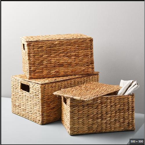 Jual Cheda Box Rangka/Non Rangka Storag Box Anyaman Eceng Gondok MURAH ...