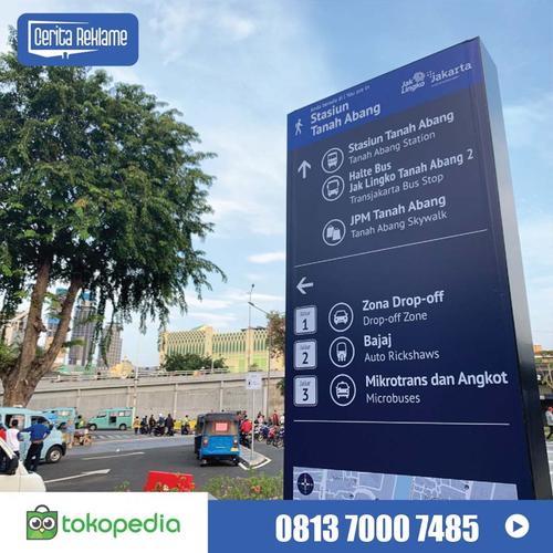 Jual Wayfinding I Papan Penunjuk Arah Jalan atau Tempat I Outdoor ...