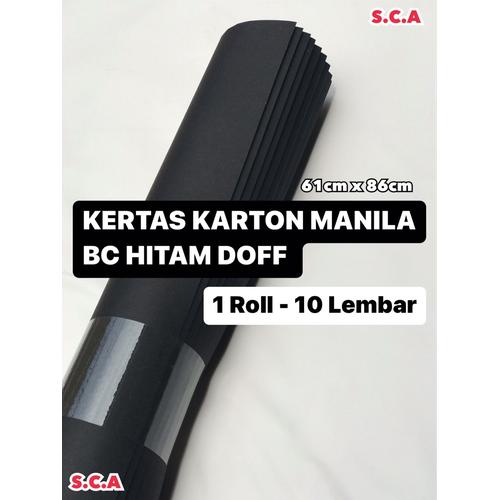 Jual Kertas Karton Manila BC Hitam Doff per roll 10 Lembar - Jakarta ...