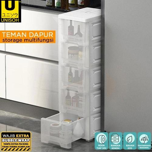 Promo UNISOH Lemari Laci Plastik Susun Kotak Penyimpanan Storange Box ...