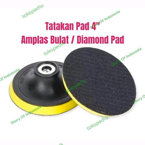 Jual Tatakan Pad 4" M10 Amplas Bulat 4 inch / Diamond Pad / Wool Poles ...