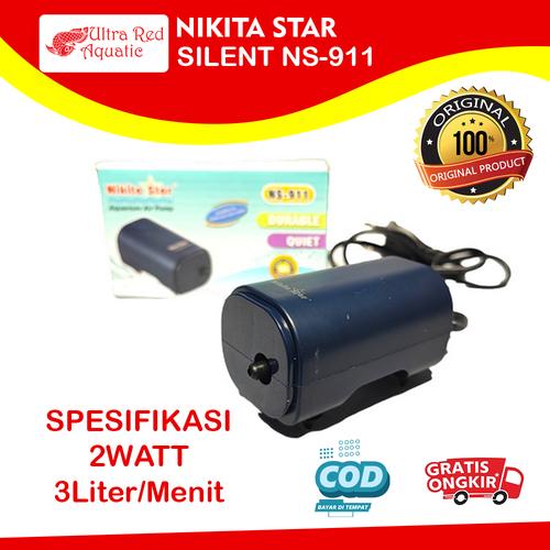 Jual NIKITA STAR NS-911 NS 911 Pompa Angin Aquarium Silent Series Aerator - Kota Depok ...
