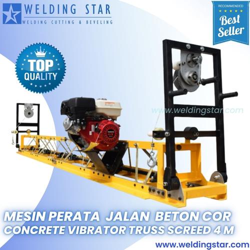 Jual MESIN PERATA BETON COR CONCRETE VIBRATOR TRUSS SCREED 4 METER ...