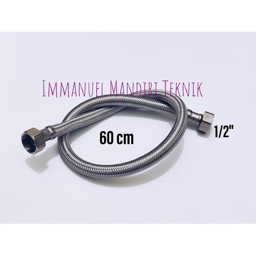 Jual Selang Flexible 1/2 60 cm/ Selang Flexible Anyam 1/2 60cm ...