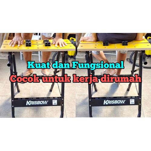 Jual Krisbow Work bench workbench meja kerja tukang kayu portabel ...