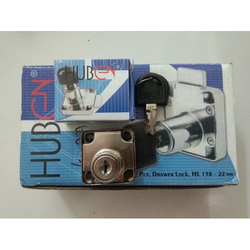Jual Kunci Laci/Kunci Lemari/Kunci Locker/Drawer Lock HUBEN HL-138 22mm ...