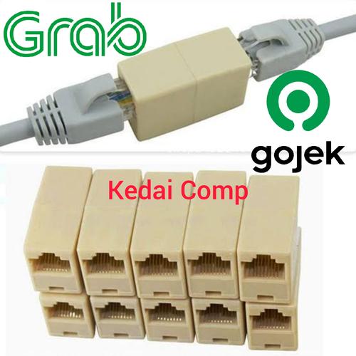 Jual Barel Konektor Rj45 / Perpanjangan Rj 45 / Barrel Sambungan Kabel ...