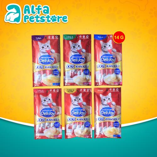Jual Snack Kucing Deli Joy Creamy Cat treat Cemilan 14 Gram - Kab ...