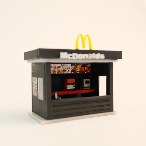 Jual Miniature Booth [ McDonald's ] for Diecast 1:87 & 1:64 HO Scale ...