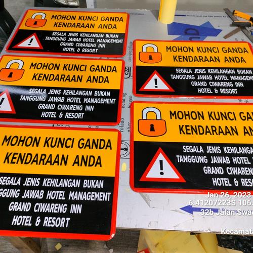 Jual Rambu Himbauan Custom - Kota Depok - Rambu Murah | Tokopedia