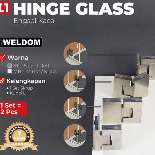 Jual Shower Hinge Glass Door Engsel Pintu Kaca Kamar Mandi Stainless ...