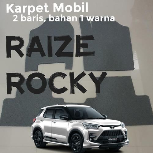 Jual Karpet mie mobil RAIZE / ROCKY tanpa BAGASI ~ bahan 1 warna ...