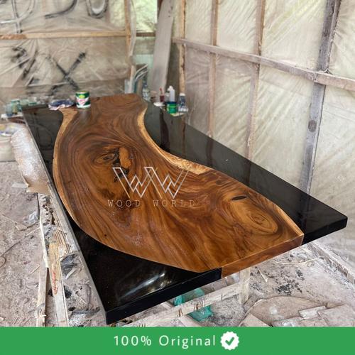 Jual Meja Resin Trembesi Epoxy Glossy Meja Makan - Kab. Jepara ...