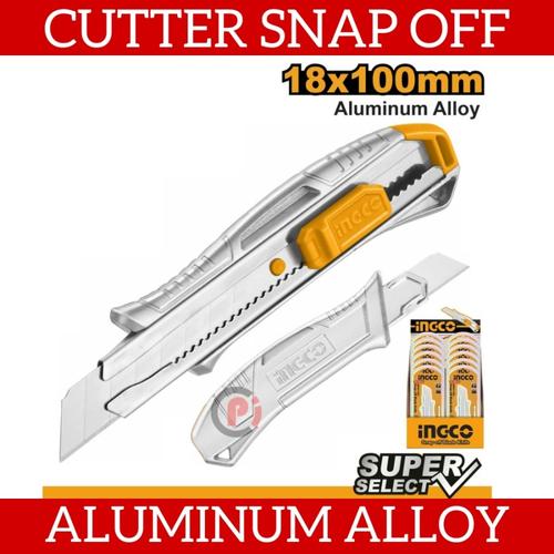 Jual INGCO HKNS11807 Cutter Pisau Ukuran Besar 18 x 100mm Aluminium ...