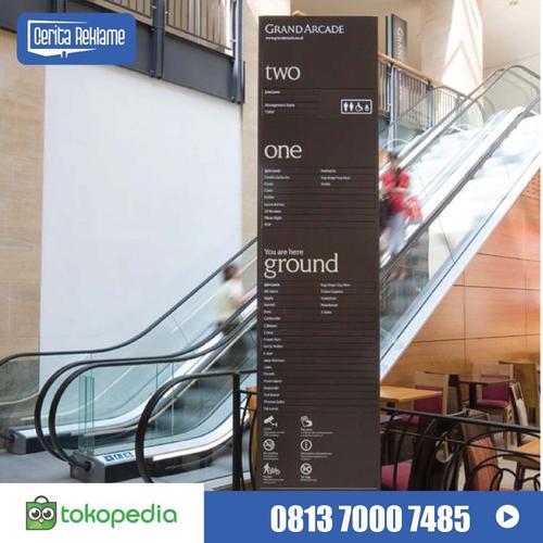 Jual Custom Wayfinding I Directional Signage Mall I Petunjuk arah mall ...