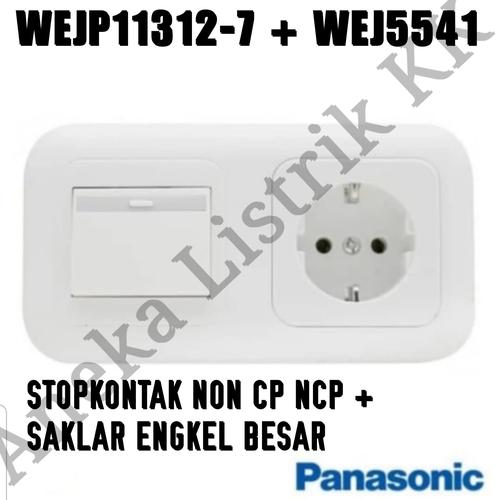 Jual PANASONIC WEJP11312-7 + WEJ5541 STOP KONTAK NON CP NCP + ENGKEL ...