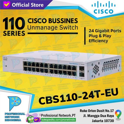 Promo CISCO CBS110-24T-EU 110 Series Bussiness Unmanaged Switch - Unit ...
