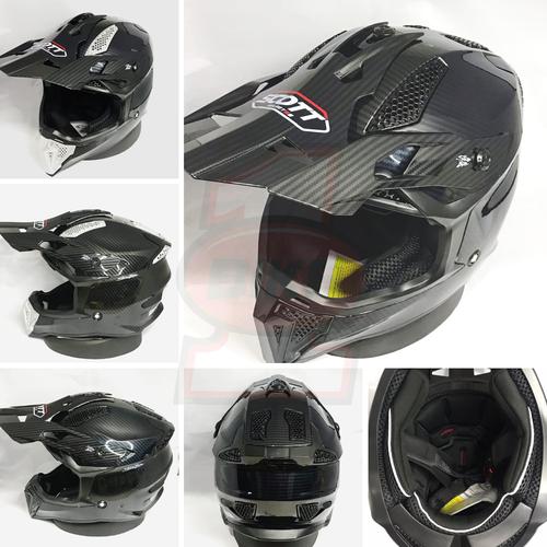 Promo HELM MOTOR CROSS TRAIL DEWASA CARBON ORIGINAL PREMIUM STANDART ...