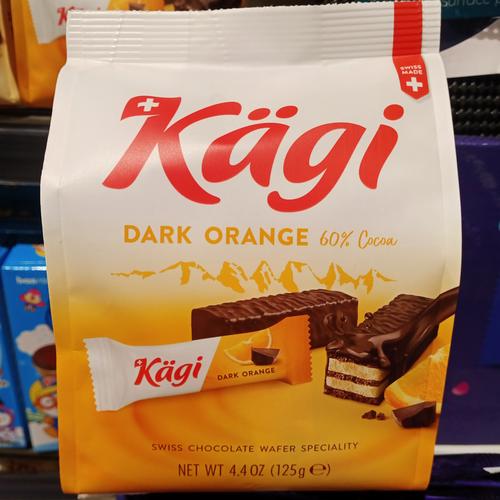 Jual Kagi Dark Orange Mini 125gr - Swiss Chocolate Wafer Speciality ...