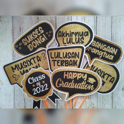 Jual PAKET PROPS FOTO PHOTOBOOTH KELULUSAN WISUDA ANNIVERSARY SEKOLAH ...