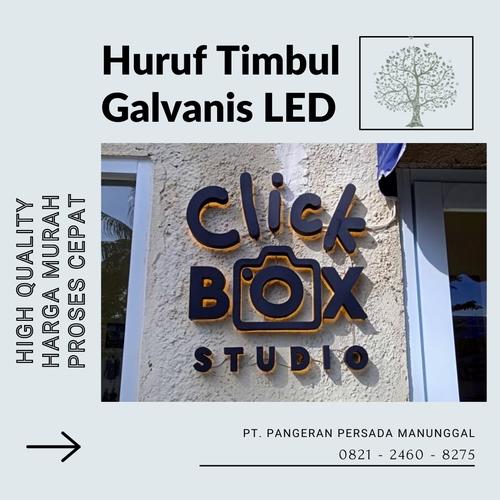Jual Huruf Timbul Galvanis Backlight LED Signage Galvanis Murah Logo ...