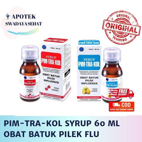 Jual PIM-TRA-KOL RASA CHERRY DAN LEMON 60ml PIMTRAKOL SIRUP SYRUP - Kab ...