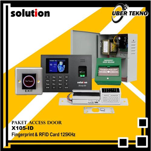Jual Paket Access Door Solution X105-ID Fingerprint RFID Card - Pintu ...