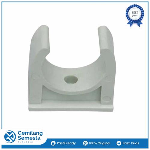 Jual Klem pipa conduit 20mm Type U klem jepit pipa listrik Lesso - Kab ...