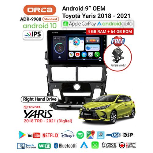 Jual Head unit Android Yaris 2018-2022 Orca 9988 Standard Ram 4gb ...