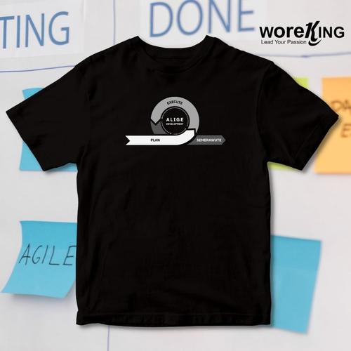 Jual Kaos Kata Woreking T-Shirt Programmer Alige Development. - Putih ...