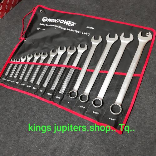Jual INCHI kunci RING PAS set 5/16 sd 1 atau 1 1/4 in MAXPOWER IWT ...