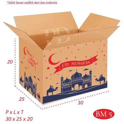 Jual box parcel mini kardus box parcel lebaran / dus idul fitri coklat ...