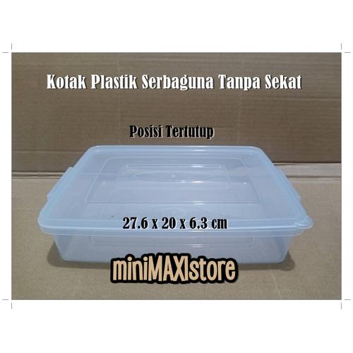 Jual Kotak Plastik Penyimpanan Container Buku Makanan Perkakas Tanpa ...
