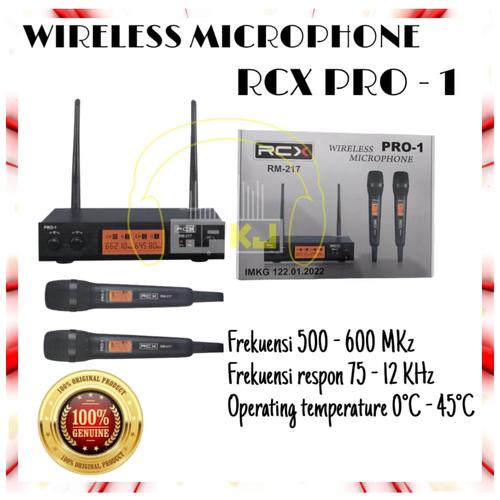 Jual MIC MICROPHONE WIRELESS RCX PRO 1 RM 217 MIC WIRELESS RCX PRO-1 RM-217 - Kota Mojokerto ...
