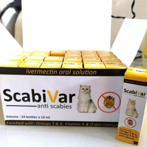 Jual Scabivar 10ml - Obat Scabies Kucing Oral - Obat Kutu Scabies Minum ...